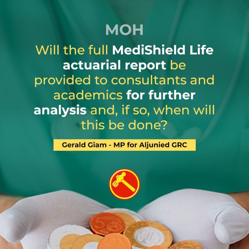MOH: MediShield Life premium hikes – geraldgiam.sg
