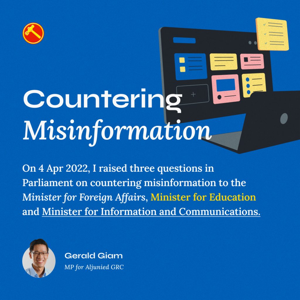 Countering Misinformation – geraldgiam.sg